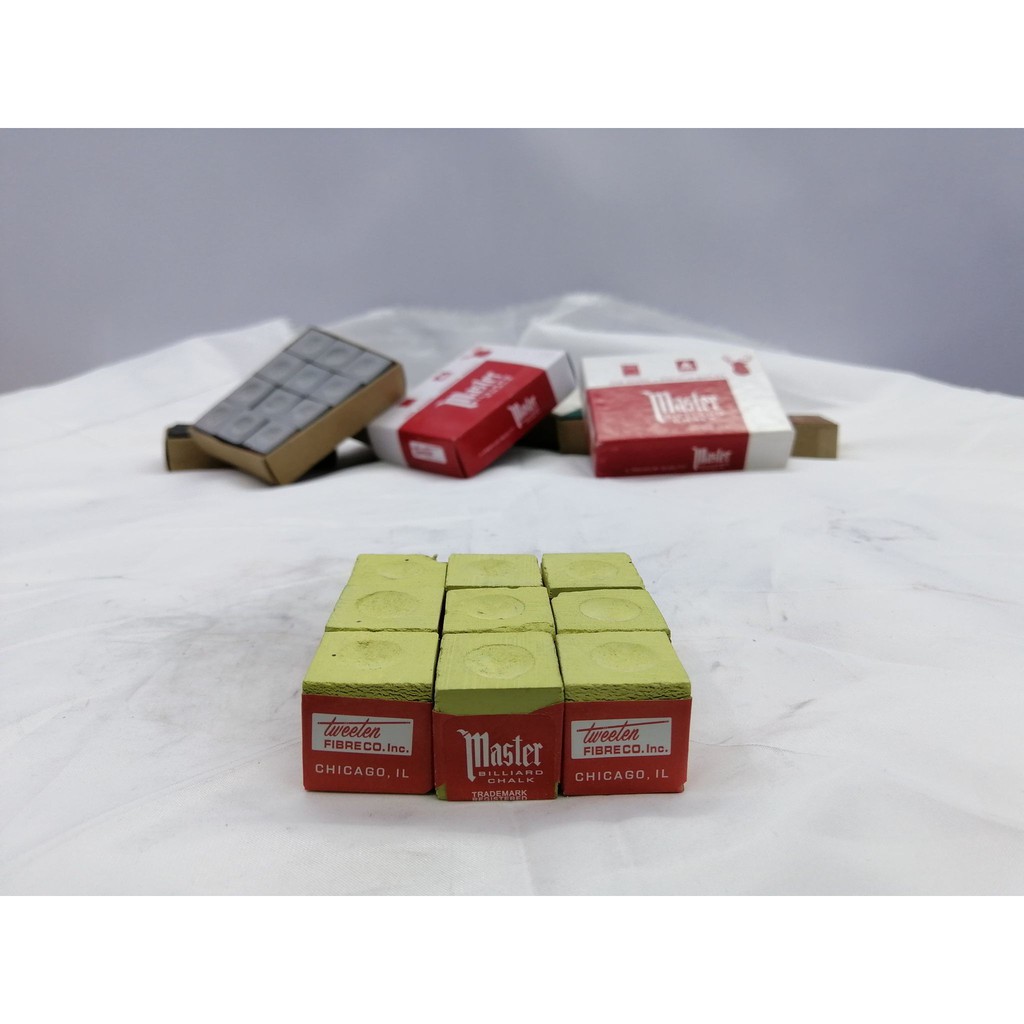 MASTER CHALK TISA 9 PCS/ BILLIARD CHALK/ TISA NG TAKO NG BILYARAN ...