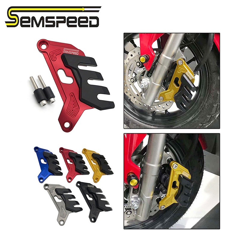 【SEMSPEED】 Motorcycle Front Disc Brake Pump Cover Guard Protector For ...