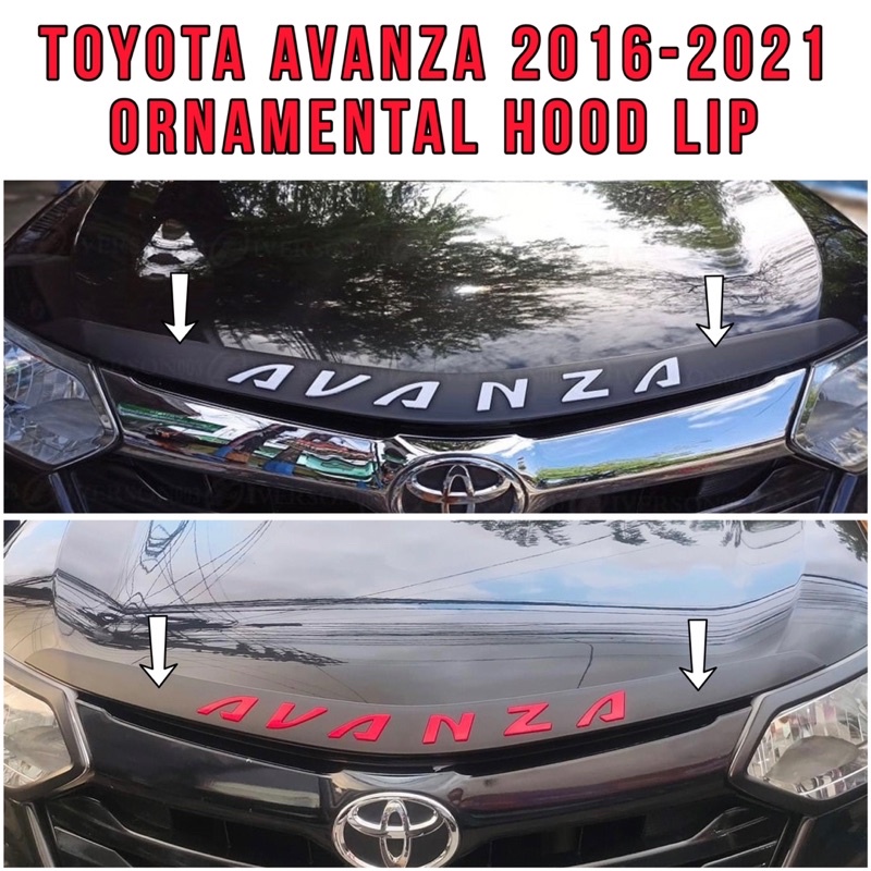 Toyota Avanza 2016-2021 Ornamental Hoodlip / Bonet Guard | Shopee ...