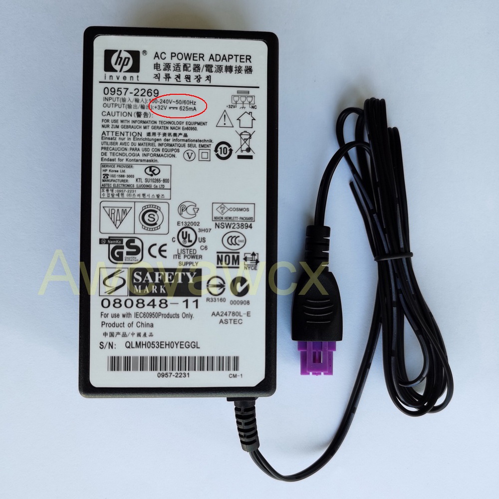 AC power DC 32V 625mA Adapter Supply 0957-2269 2289 2242 2250 for HP ...