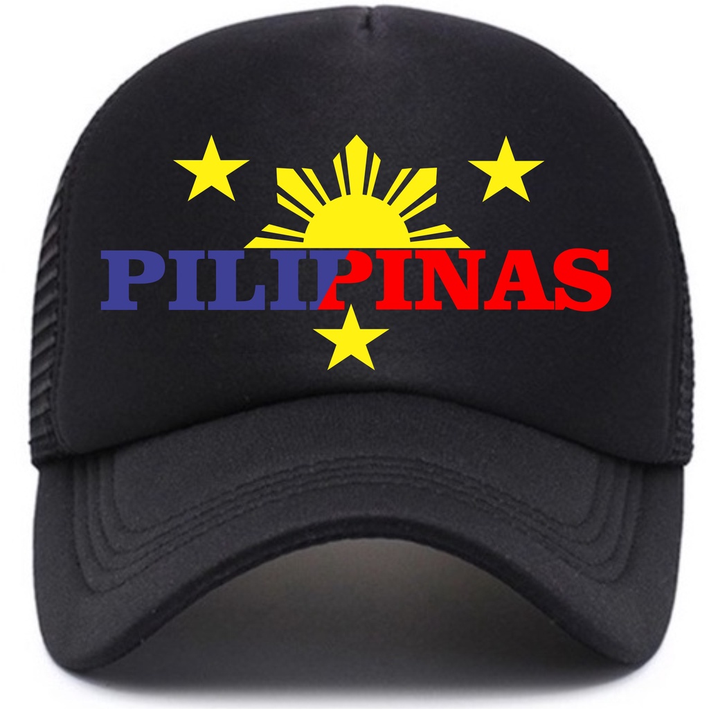 Pilipinas cap high quality mesh cap baseball cap truckers cap | Shopee ...