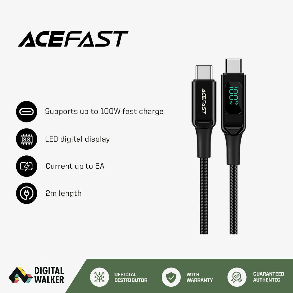 Acefast Acewire Pro C6-03 USB-C to USB-C 100W Cable 2M | Shopee Philippines
