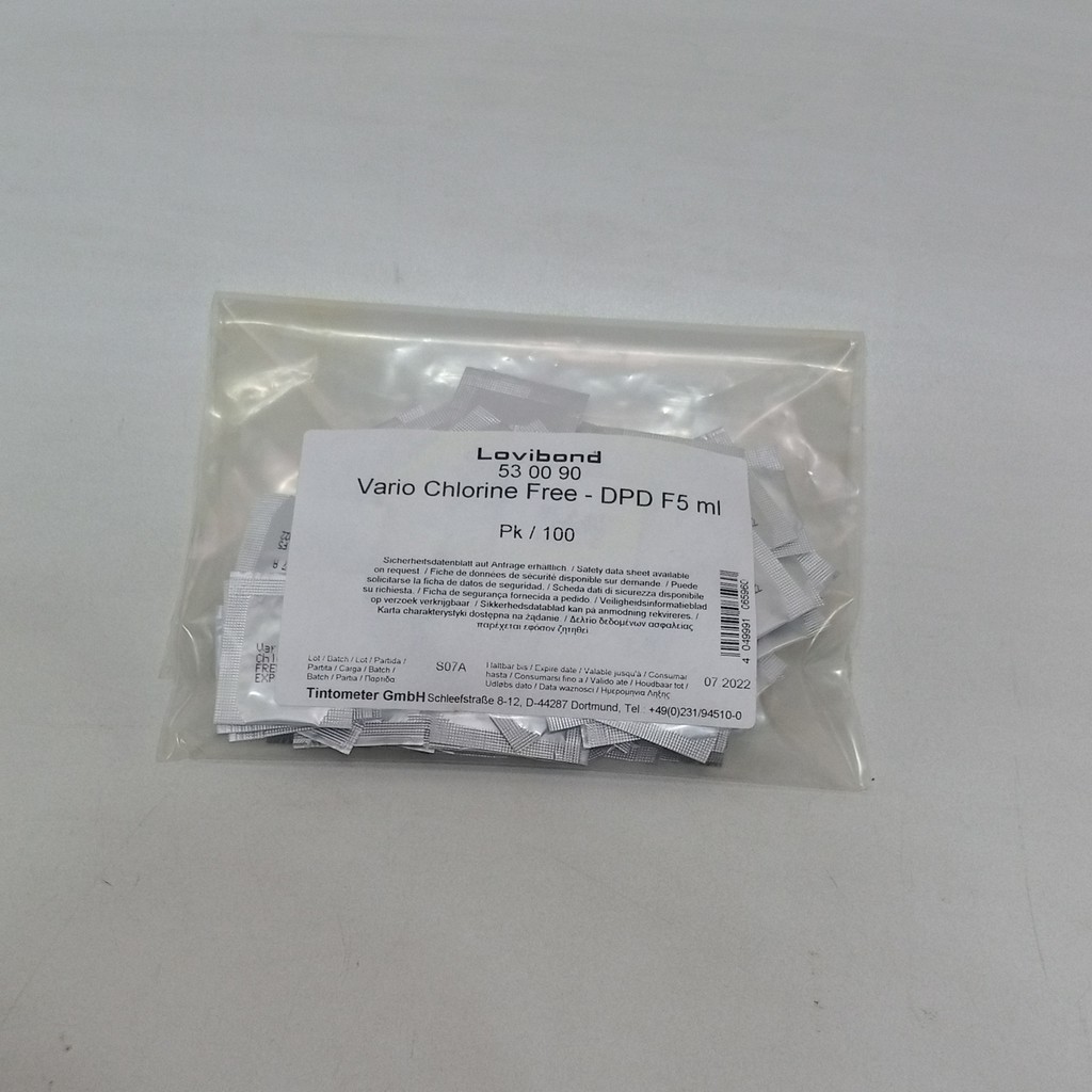 Reagent SET CHLORINE FREE – DPD 5mL 0.02-2mg/L-Cl2 Refill water test ...