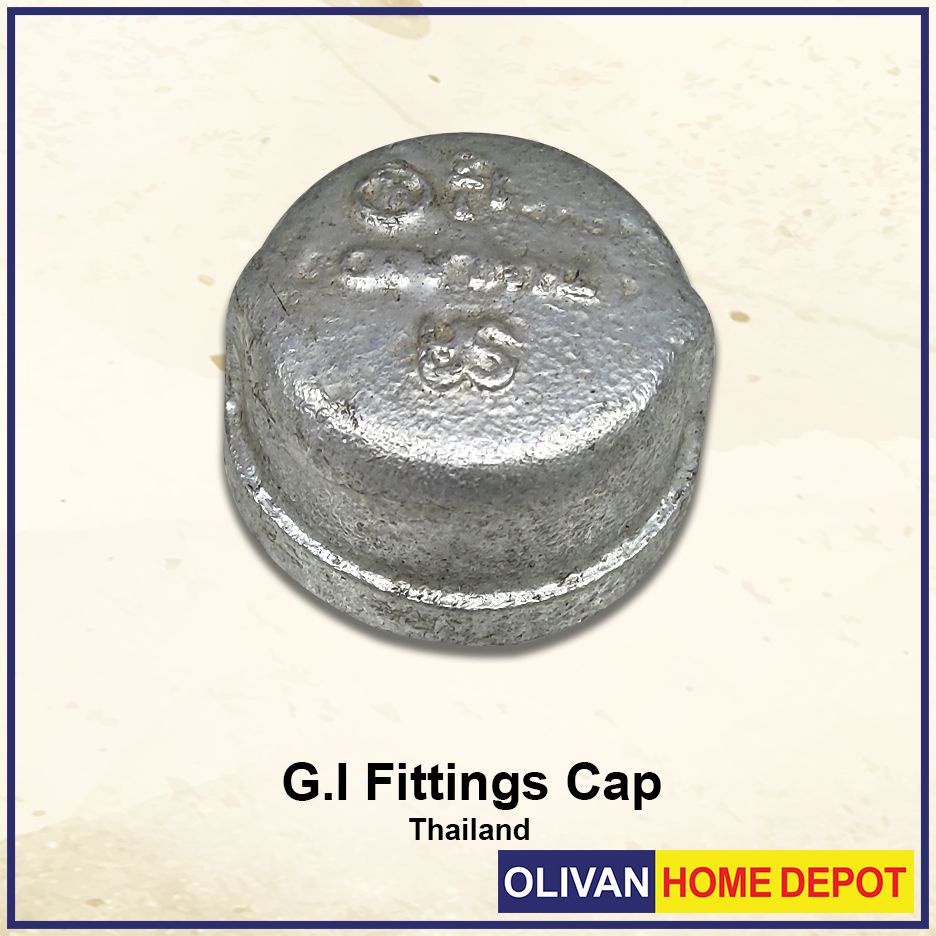 GI(Galvanized Iron) Thailand Pipe Fittings Threaded Round End Cap 1/2 ...
