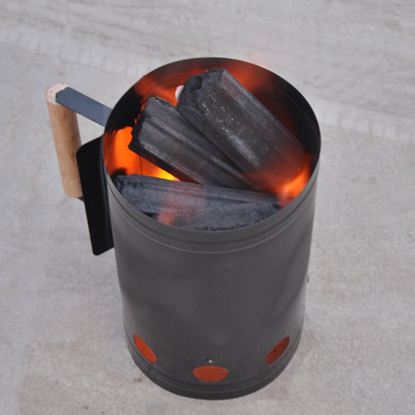 FAMILIFE Portable Charcoal Barrel Fire Camping Charcoal Barrel Portable ...