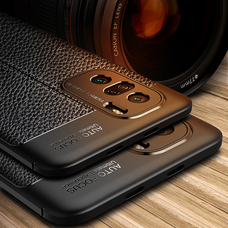 For Xiaomi Poco F3 ShockProof Rubber Slim TPU Leather Back Case Cover ...
