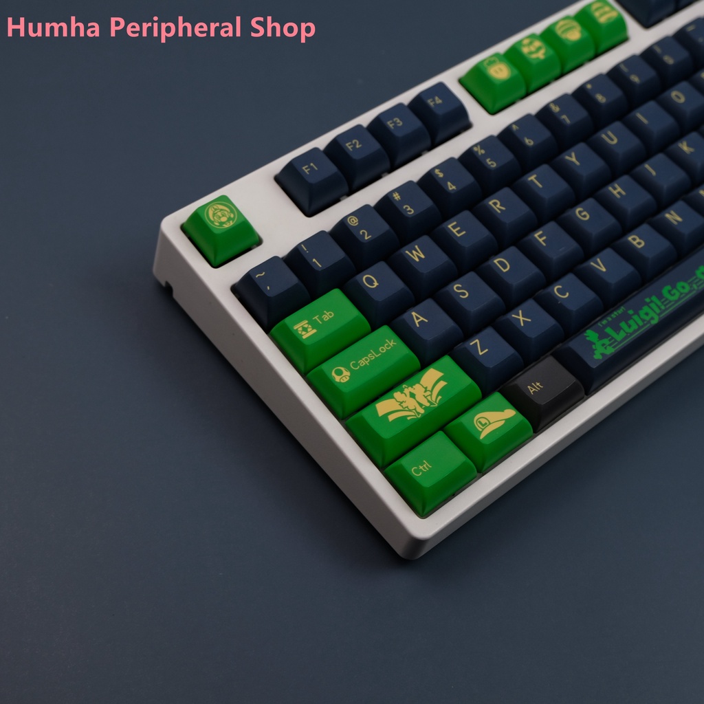 Humha Luigi keycap 142 keys PBT material Dye-Sublimation KCA profile ...