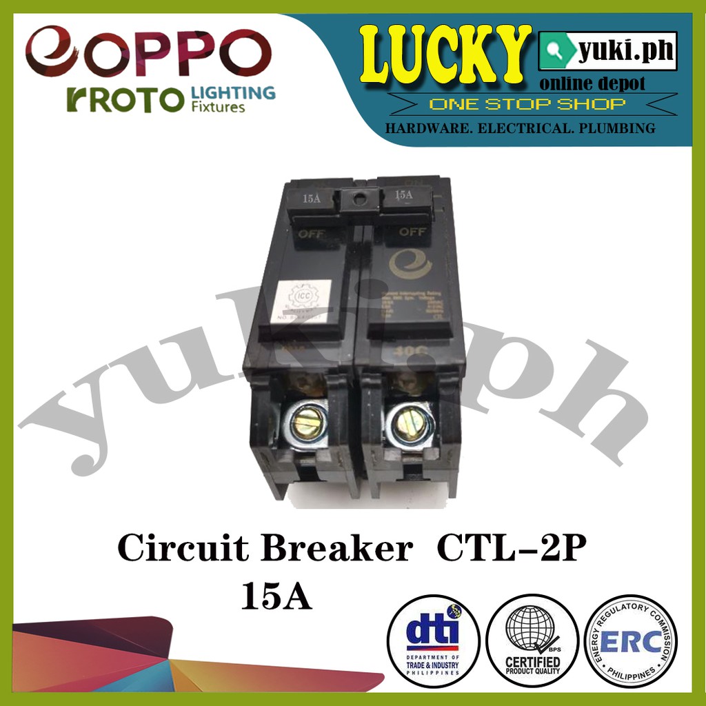 2 Pole Plug-in Circuit Breaker 15A / 20A / 30A / 40A / 60A / 70A / 100A ...