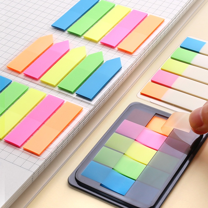 20 Sheets Transparent Fluorescent Color Label Stickers | Shopee Philippines