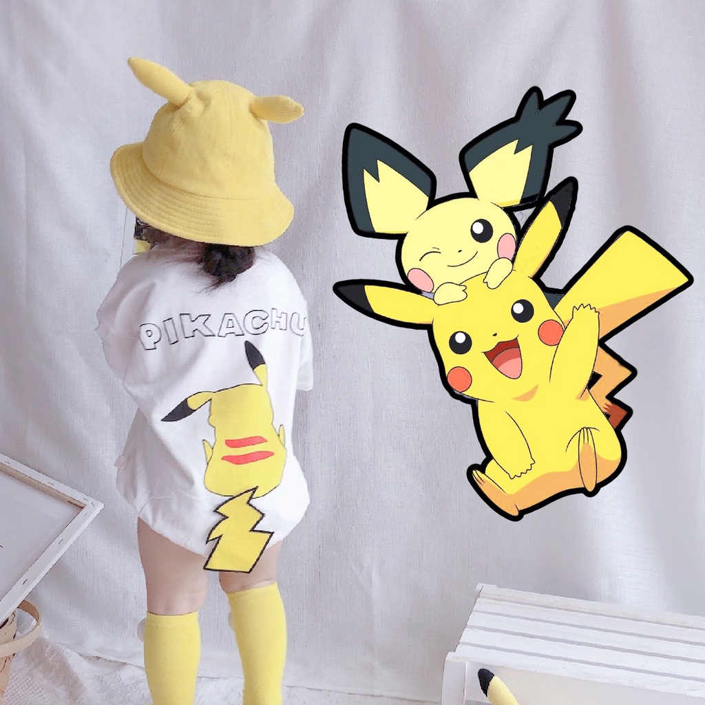 Pokemon Baby Romper 3D Pikachu Short Sleeve Jumpsuit For 0-2Y Baby Boy ...