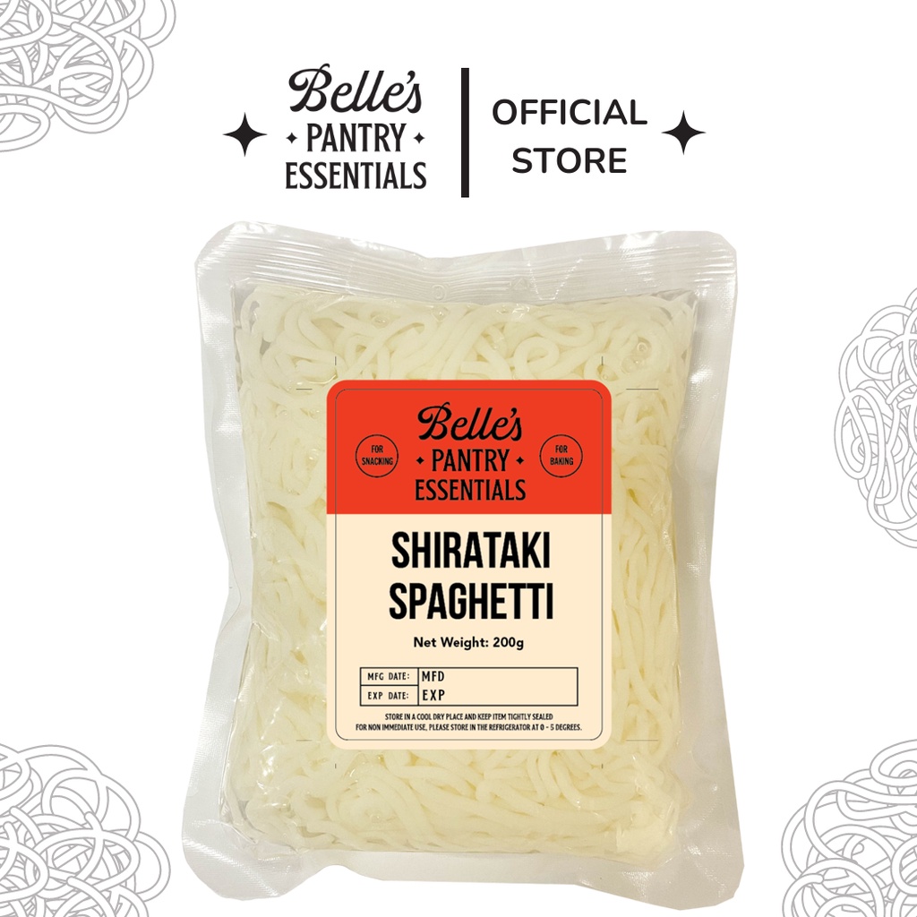 Belle's Wet Shirataki Spaghetti Noodles 200g (1's, 3's, 5's) | Shopee ...
