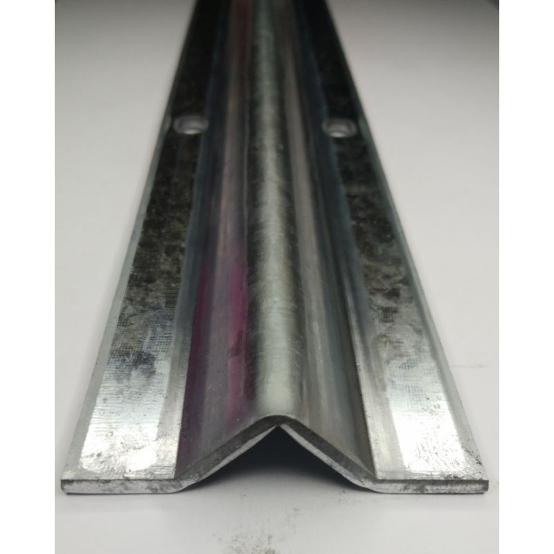 ☑️ JE Home 1pc 1m V or U Track, Groove Roller Wheel Guide Rail GI ...