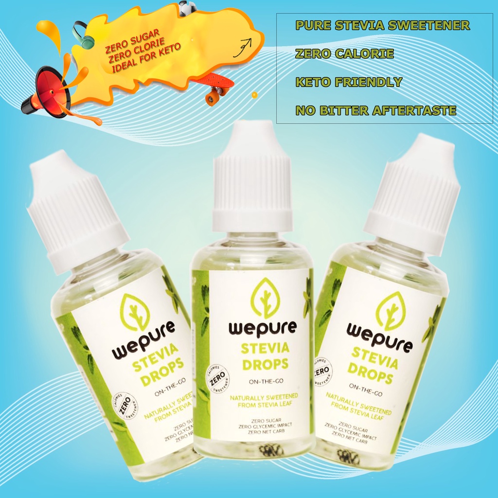 wepure liquid stevia drops sweetener 30ml | Shopee Philippines