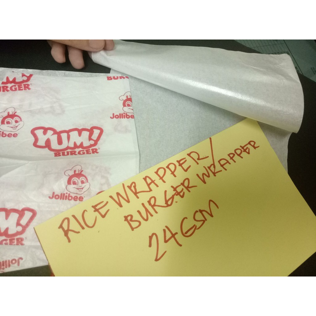 RICE WRAPPER 100PCS-9X12 SIZE LIke jolibbee wendys | Shopee Philippines