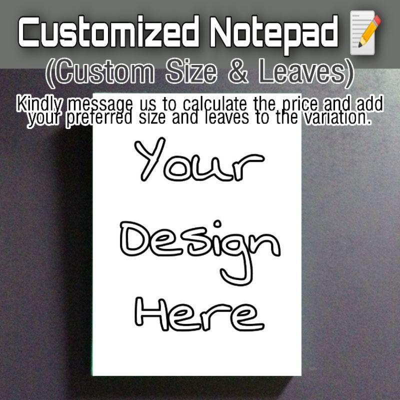 Customized Notepads (Custom size and leaves) | Shopee Philippines