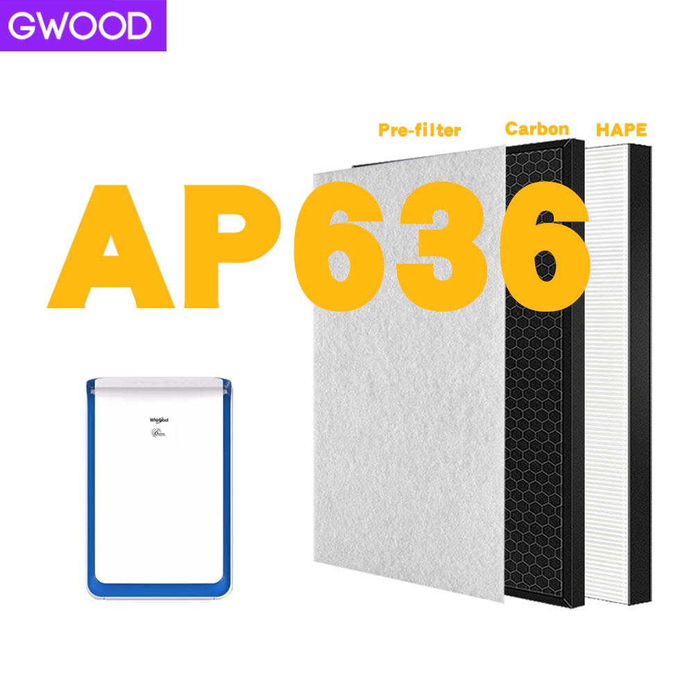 GWOOD replacement filter for Whirlpool air purifier AP636 Compatible ...