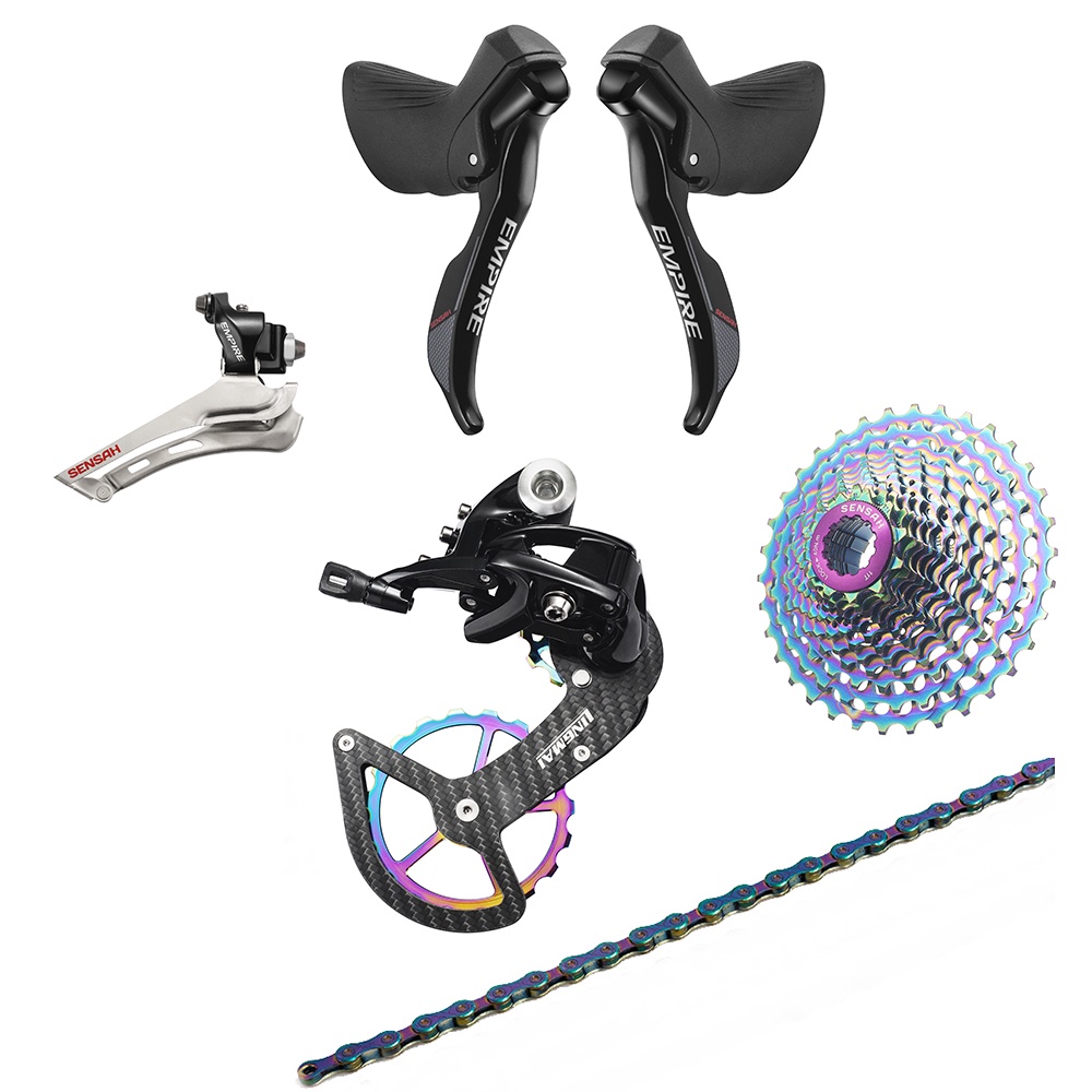 SENSAH EMPIRE PRO 6 Kits Carbon Fiber 2X11/2x12 Speed 22S 24s Road ... SENSAH EMPIRE PRO 6 Kits Carbon Fiber 2X11/2x12 Speed 22S 24s Road ...