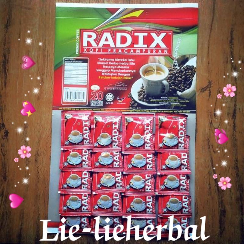 Pak haji HPA Malaysia radix coffee in board packaging containing 20 ...