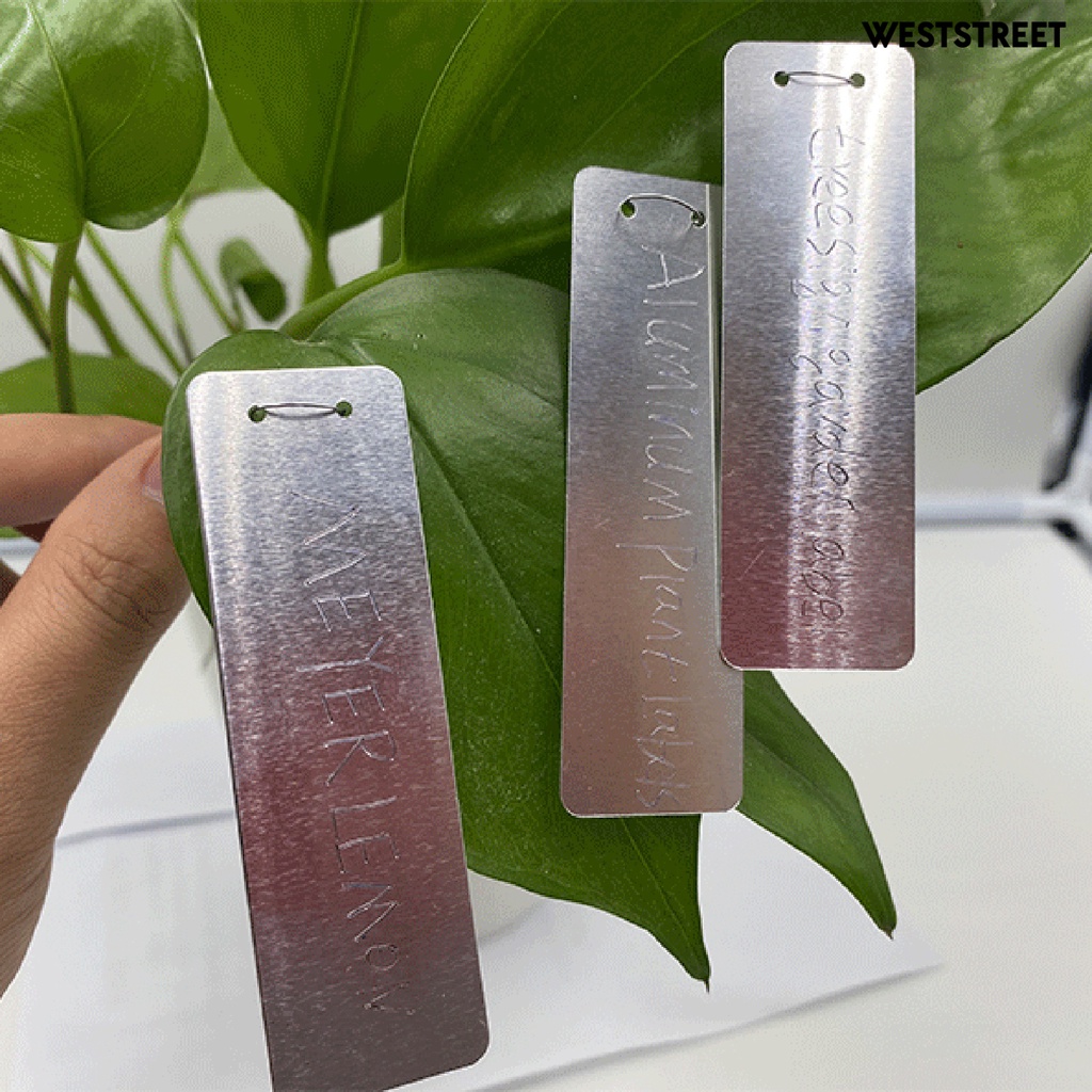 Weststreet 100 Sets Plant Labels Waterproof Smooth to Write Aluminum ...
