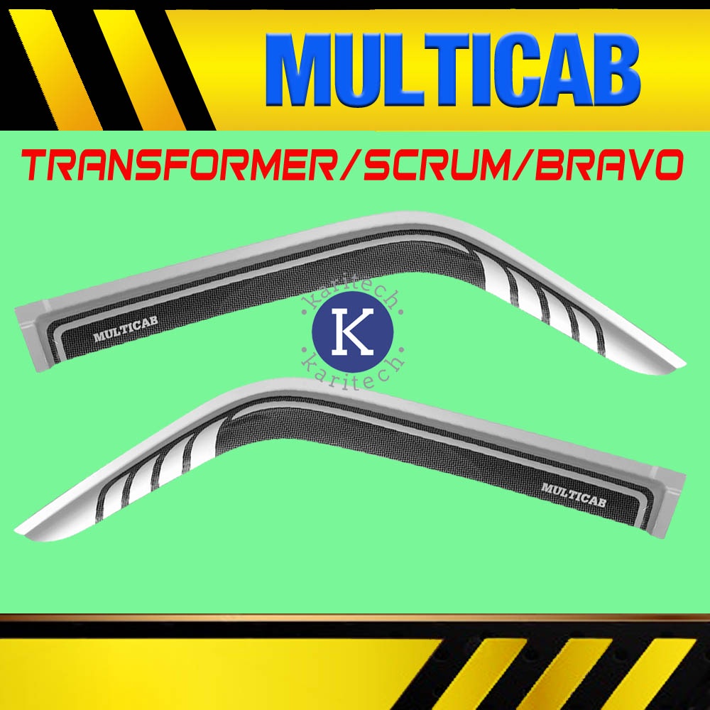 Blacknet Window Visor for Multicab Scrum Bravo Transformer ( Black Net ...