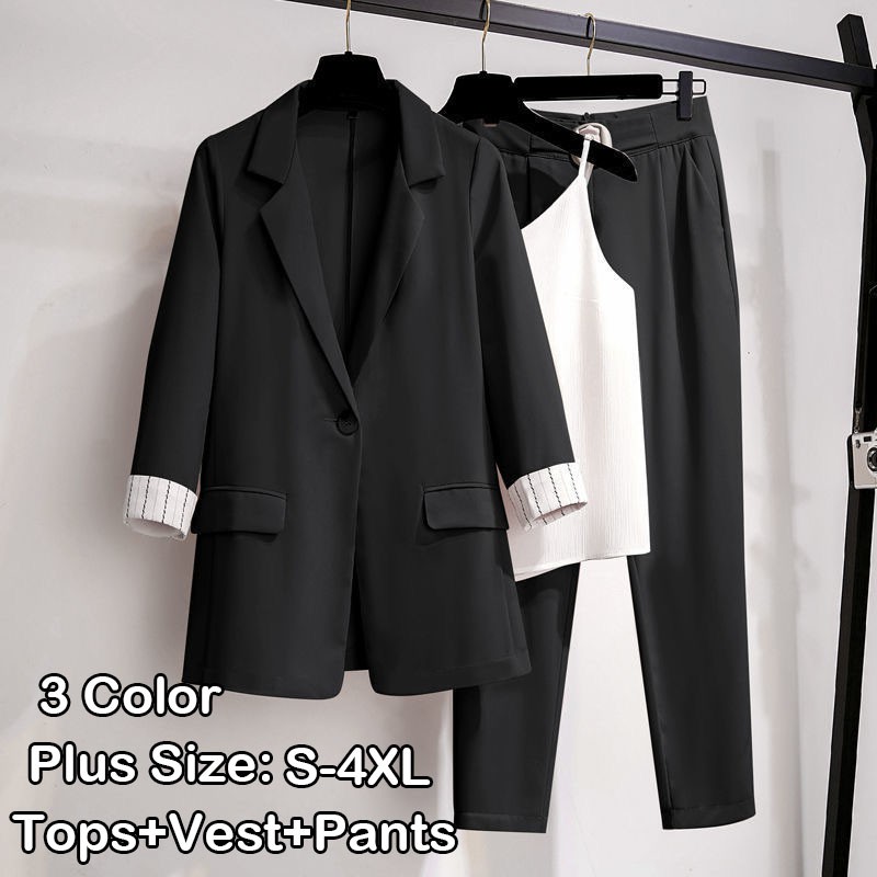 HC women's fashion hight quality blazer suit set office ladies work ...
