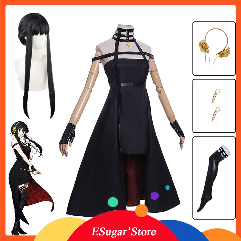Spy Family spy x family Yor Forger Cosplay Killer Assassin Gothic ...
