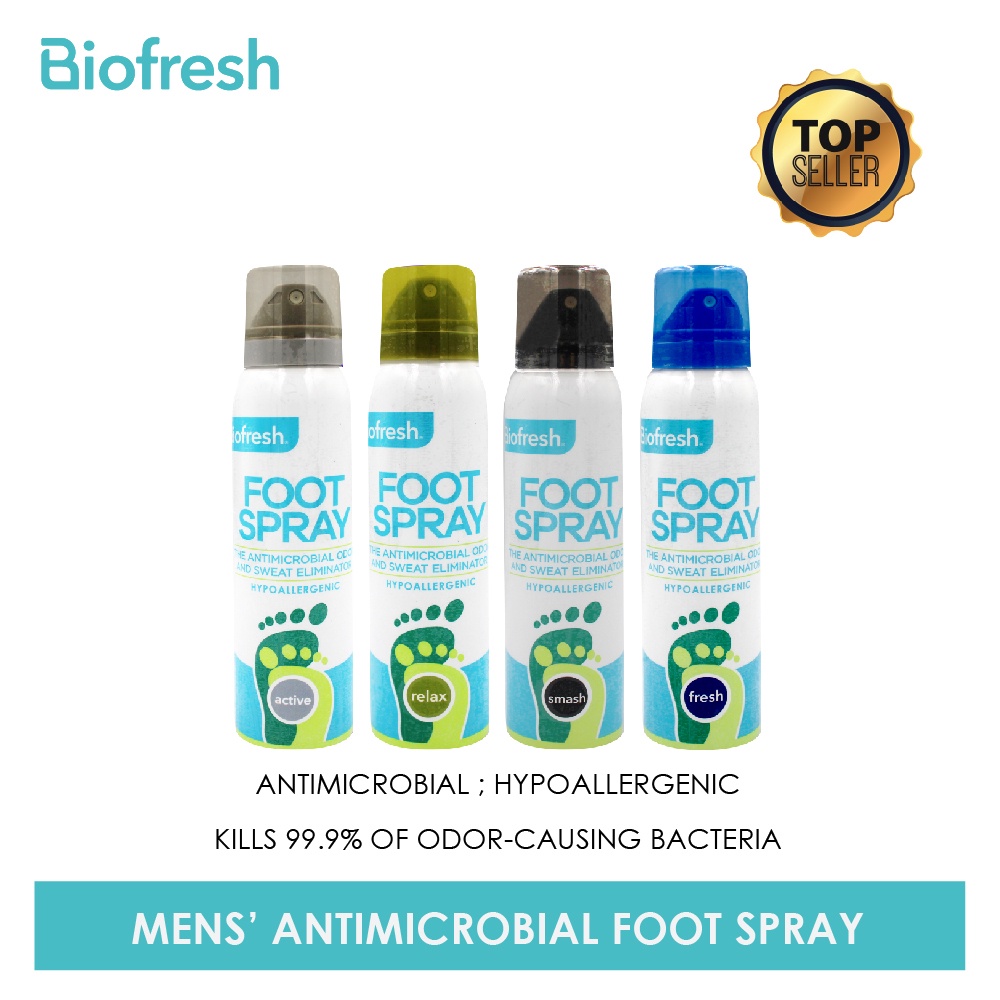 Biofresh Men's Antimicrobial Foot Spray 1 piece BMFSS01 | Shopee ...