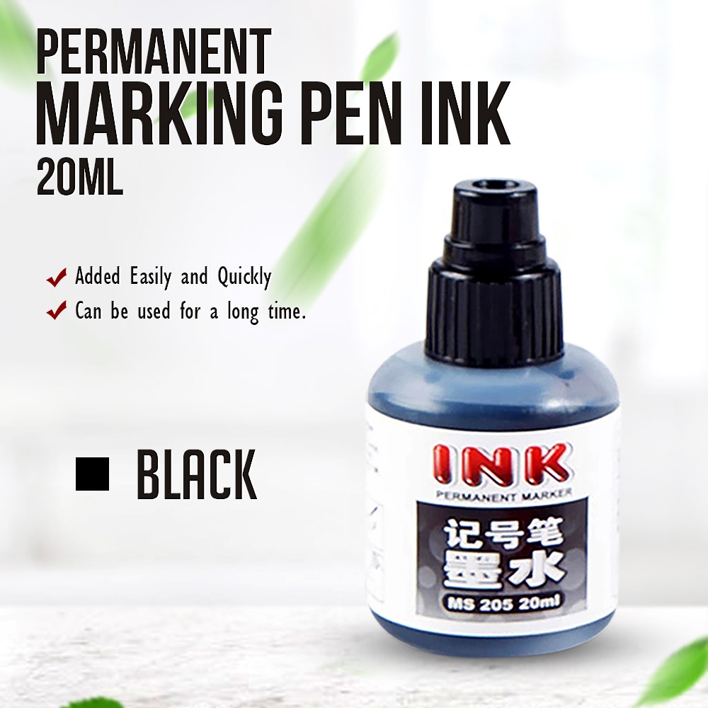 Permanent Marking Pen Ink Refill 20ML / Permanent Marker Refill Ink ...