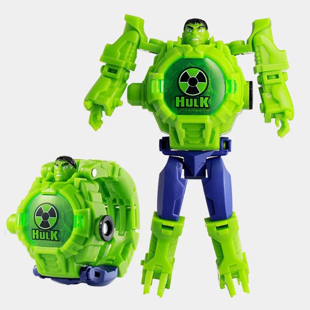 Spider Man Projection Watches Deformable Superheros Electronic Watch ...