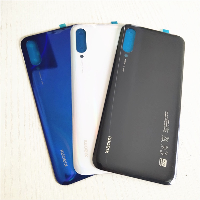 For Xiaomi Mi A3 CC9e Battery Cover Back Glass Panel Rear Housing Door ...