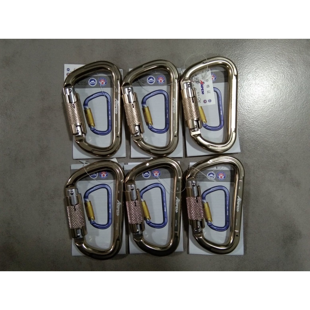 ANPEN D Shape Carabiner (Auto Lock) | Shopee Philippines