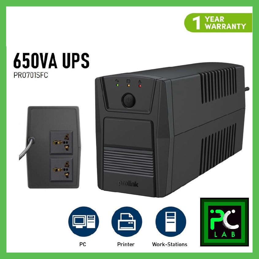 650VA Prolink PRO701SFC Super Fast Charging UPS | Shopee Philippines