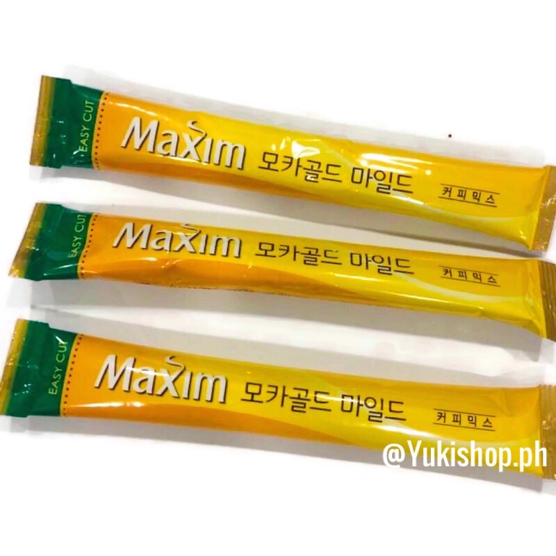 Korean Maxim Instant Coffee Mix 12g (Mocha & White) | Shopee Philippines