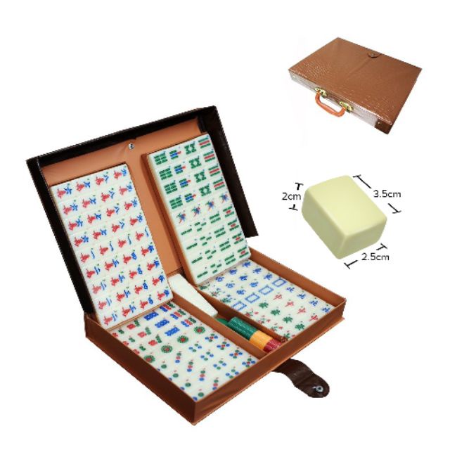 BRAND NEW, COMPLETE Ivory MAHJONG SET with number WHOLE SET SEALED ...