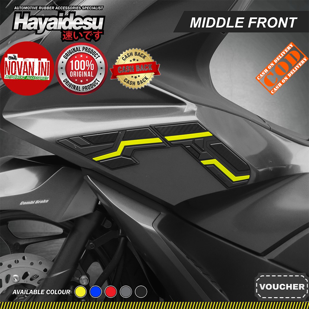 Honda PCX 160 Body Protector MIDDLE FRONT Cover-HAYAIDESU | Shopee ...