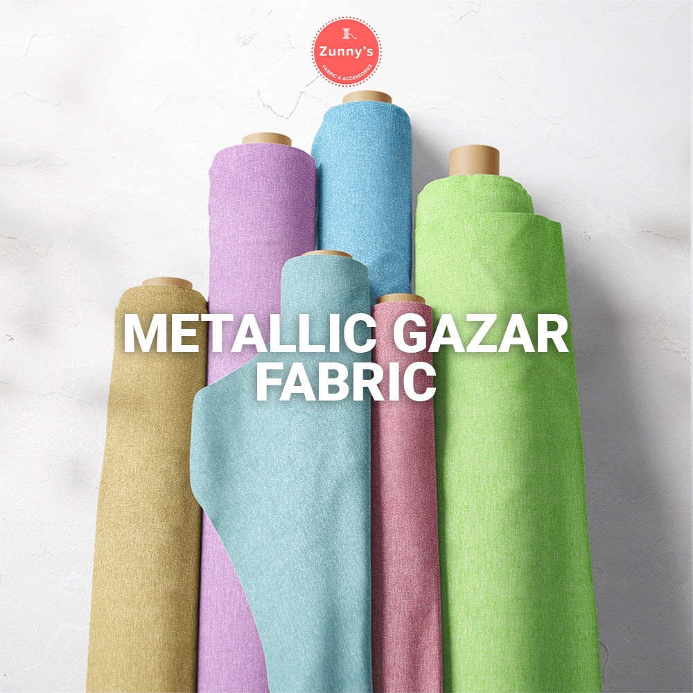 Metallic Gazar Fabric 58-60" width (Tela Only) | Shopee Philippines