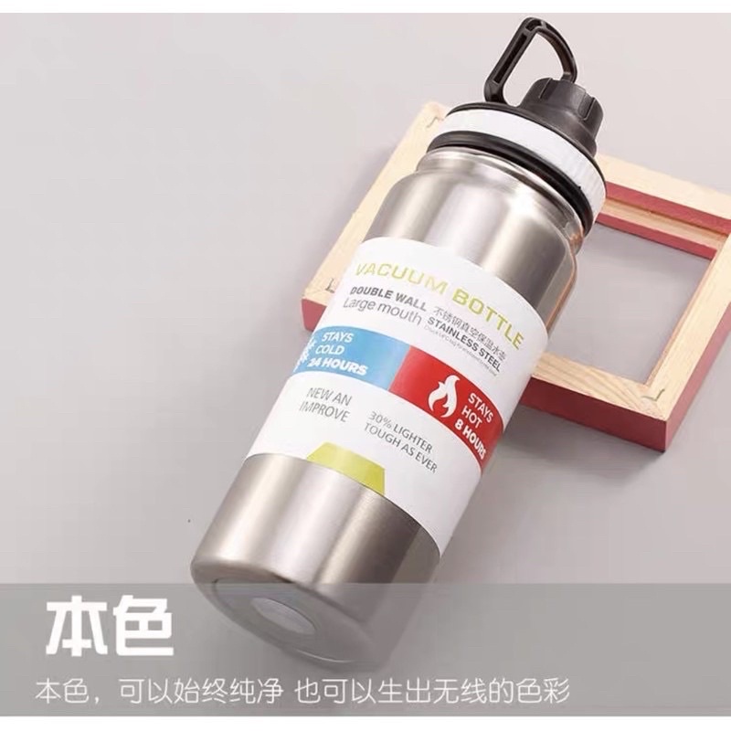 800ml-1000ml Double Wall Stainless Steel Insulated Thermos Vacuum Flask ...