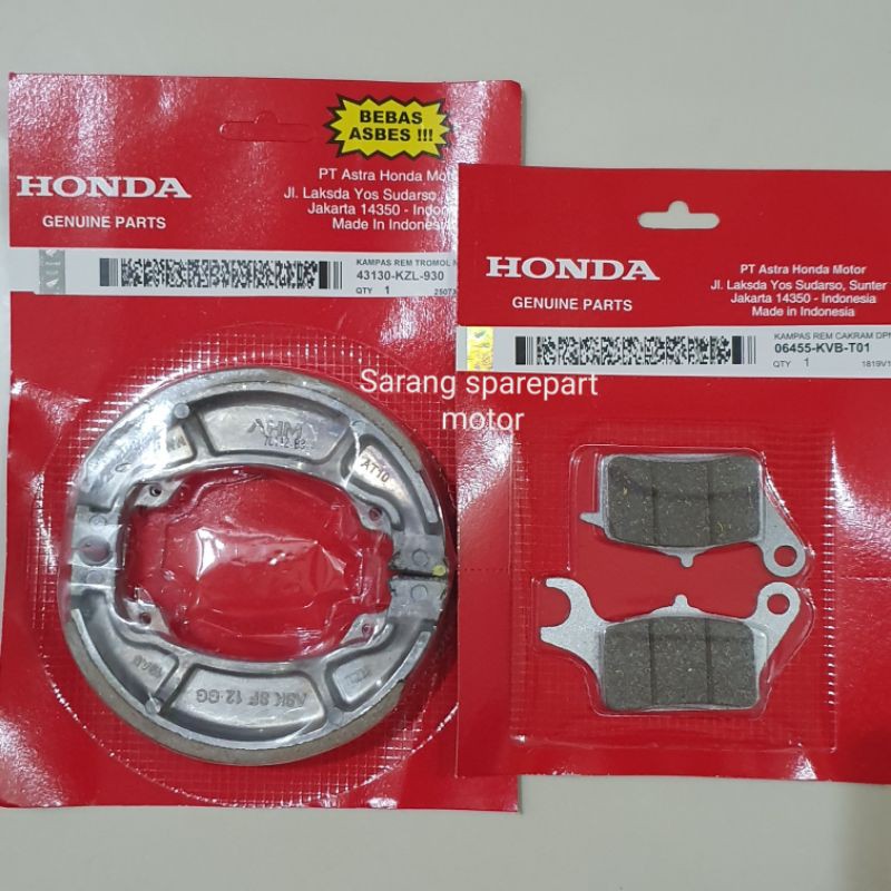 Brake Pad / Dispad Package for Vario Beat Fi KZL KVB | Shopee Philippines