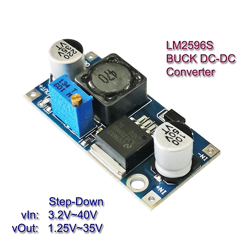 LM2596S DC-DC Buck Converter Vehicle Stabilizers Step-Down Power Supply Module LM2596 Adjustable ...