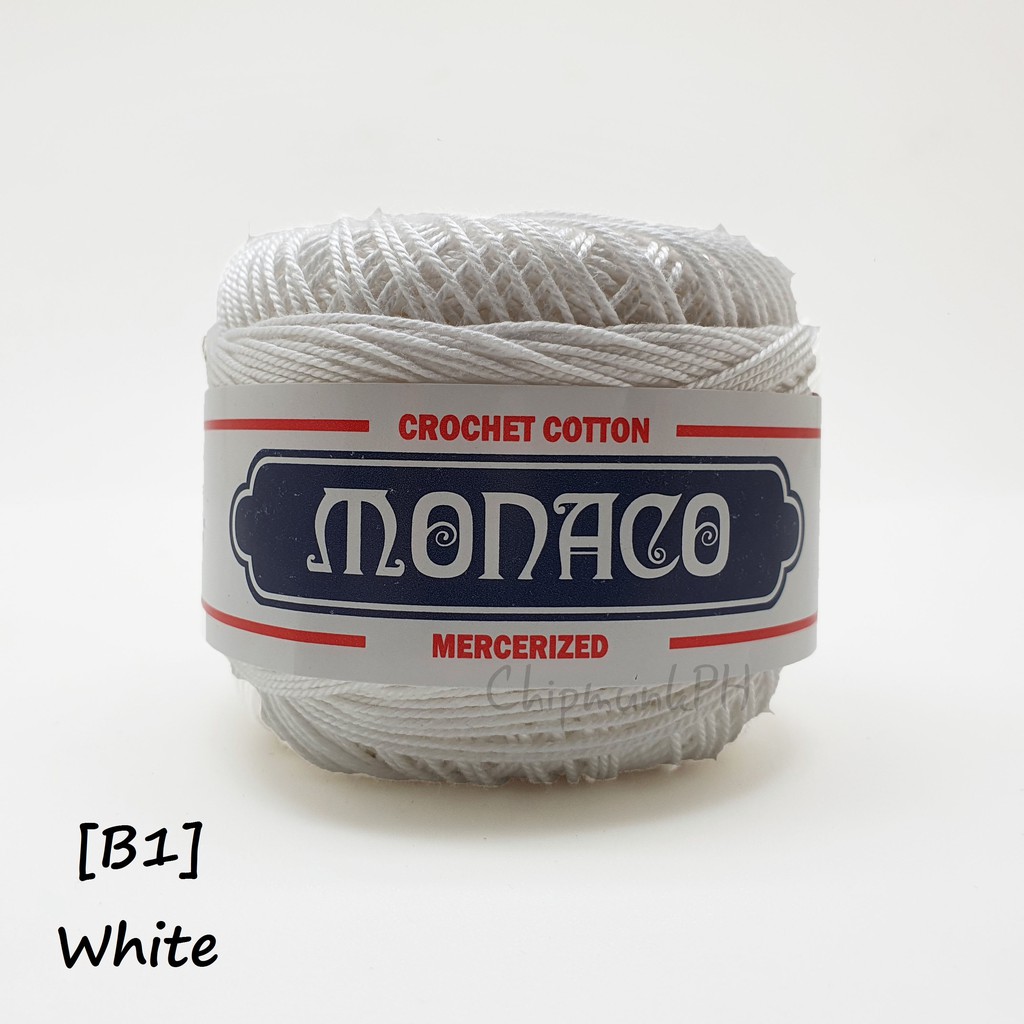 Monaco Mercerized Crochet Cotton 3 Ply [SOLID COLORS Set A] | Shopee ...