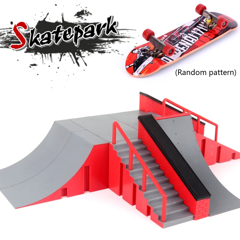 Finger Skateboards Ramp Set, Finger Skate Park Kit with 1 Finger ...