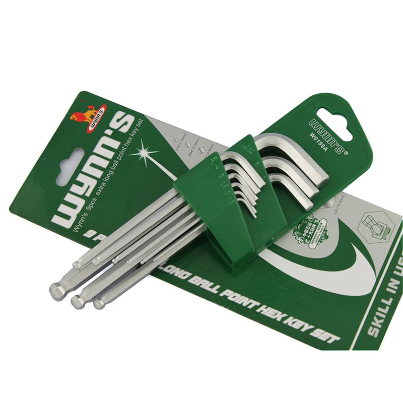 WYNN'S LONG BALL POINT HEX KEY 9PCS./SET W0198A | Shopee Philippines