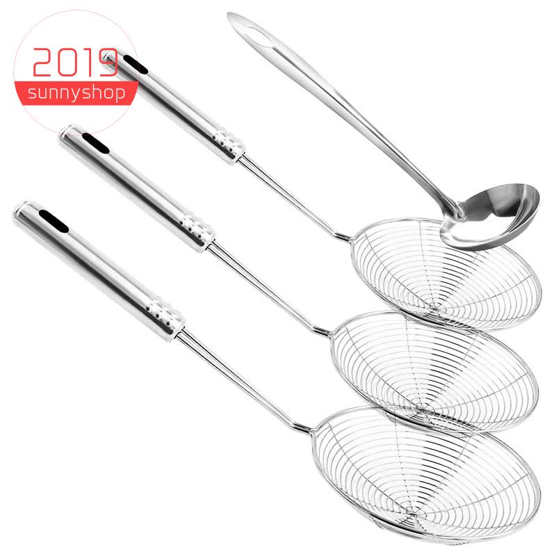 Skimmer Spoon, 4 Pack Stainless Steel Spider Strainer Skimmer Spoon ...