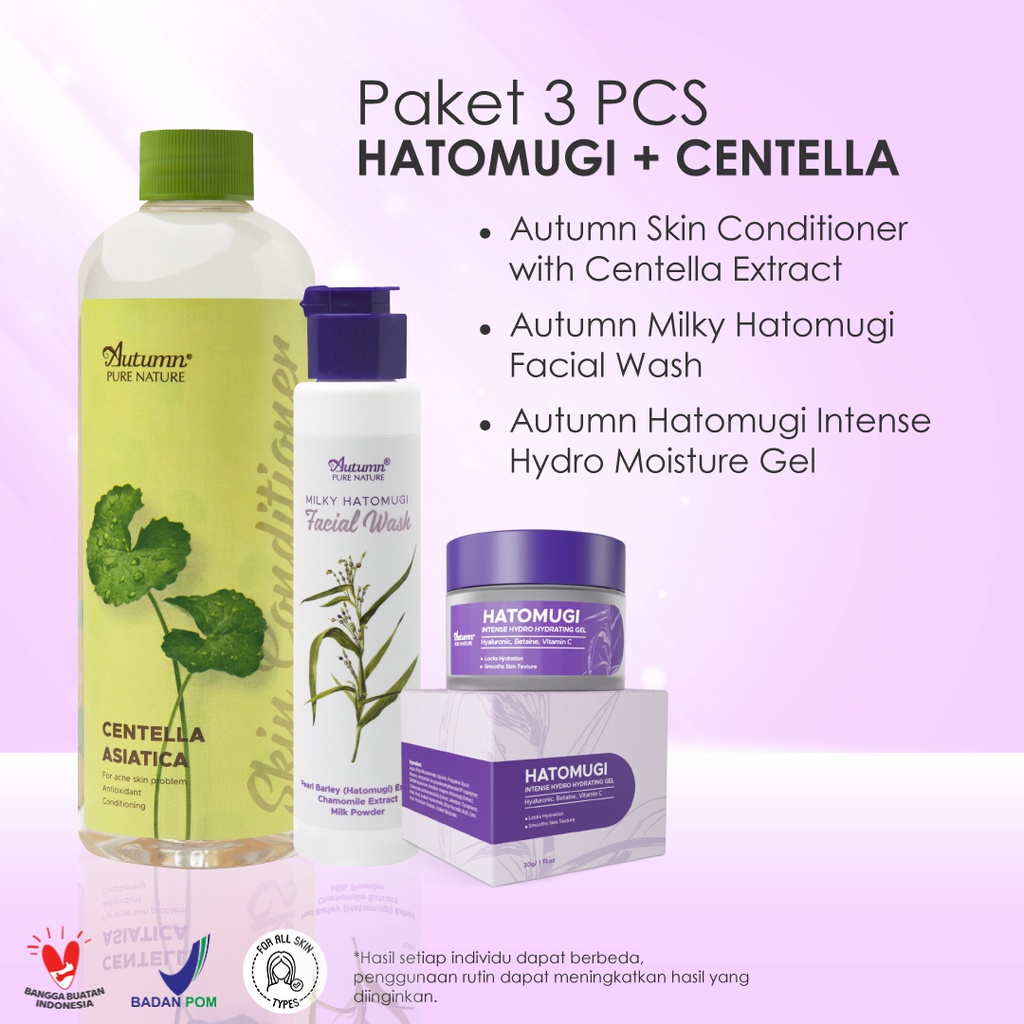 Package 3 HATOMUGI + CENTELLA (MHFW + ASCC +AHG) | Shopee Philippines