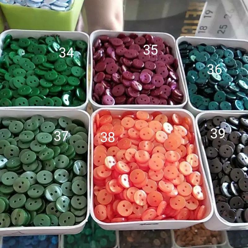 Contents 100pcs Diameter 11mm - Flat Shirt Buttons - 11mm Diameter ...