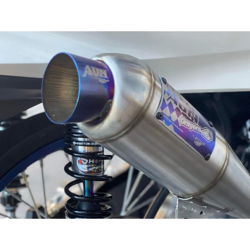 AUN power pipe stainless & carbon for aerox v1 v2, nmax v1, pcx 150 v1 ...