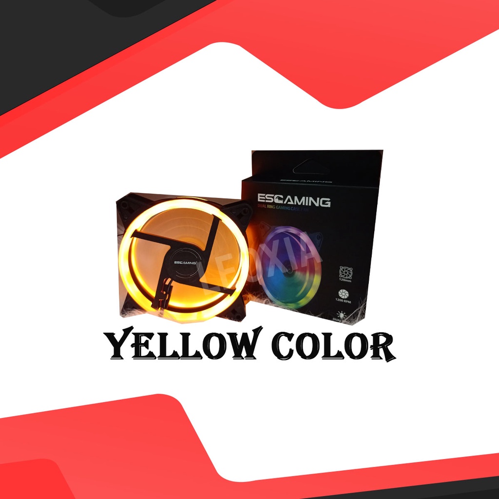 ESGAMING RGB Dual Ring Desktop Case Fan | Shopee Philippines