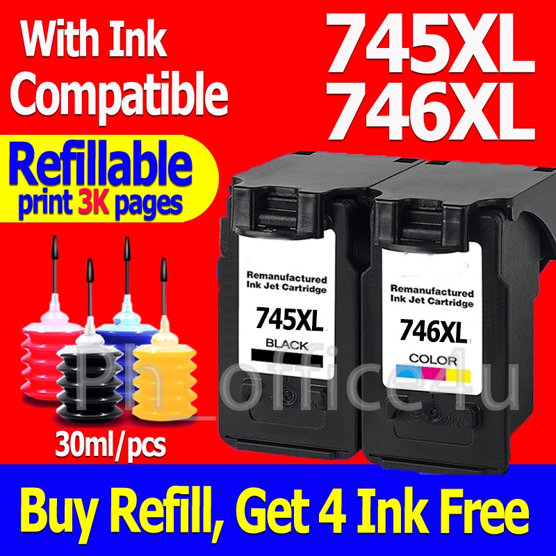 PG 745 CL 746 ink PG745XL CL746XL ink cartridge compatible for Canon ...
