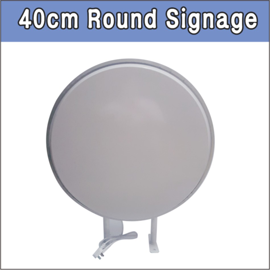LED Light Circular Double Sided Signage / Round Sign Outdoor Acrylic ...