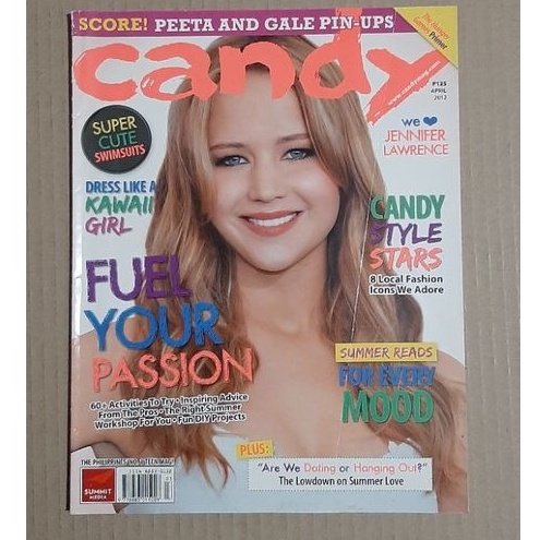 Candy Mag Jennifer Lawrence The Hunger Games April 2012 Collectible ...